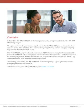 Manage transactional and data mart loads with superior performance and ...