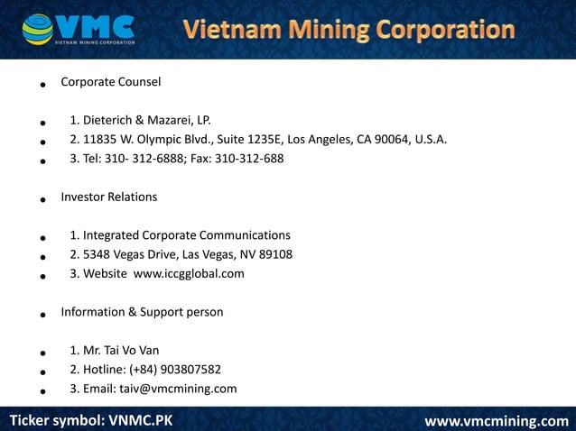 Vmc Mining | PPT