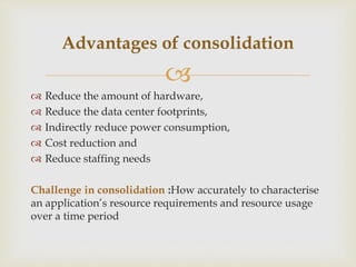 Vm consolidation for energy efficient cloud computing | PPTX