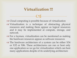Vm consolidation for energy efficient cloud computing | PPTX