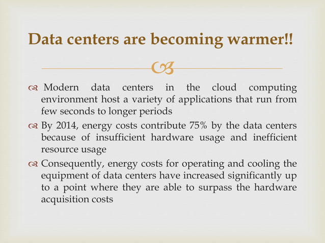 Vm Consolidation For Energy Efficient Cloud Computing Ppt Free Download
