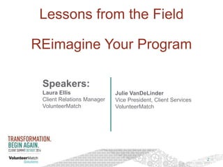 VMCS14 REimagine Your Program | PPT