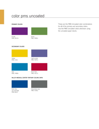 Valley Medical Center Style Guide | PDF