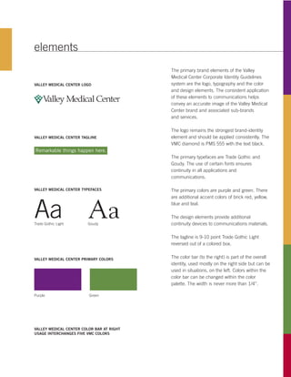 Valley Medical Center Style Guide | PDF