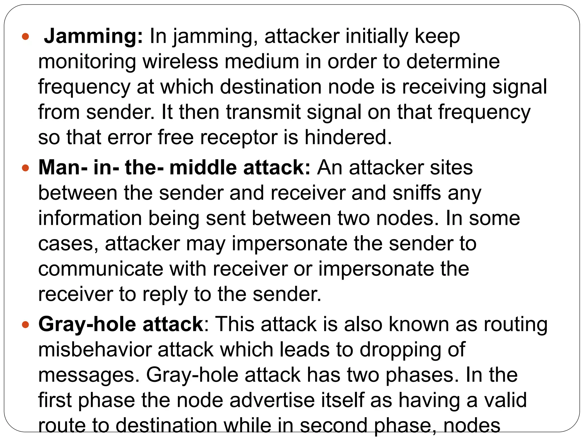 Mobile Computing Manetsrouting Algorithms Pptx Computer Networking Computing