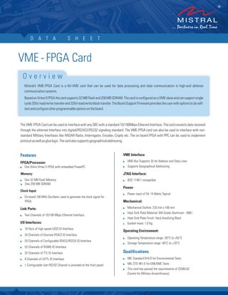 Vme fpga card | PDF