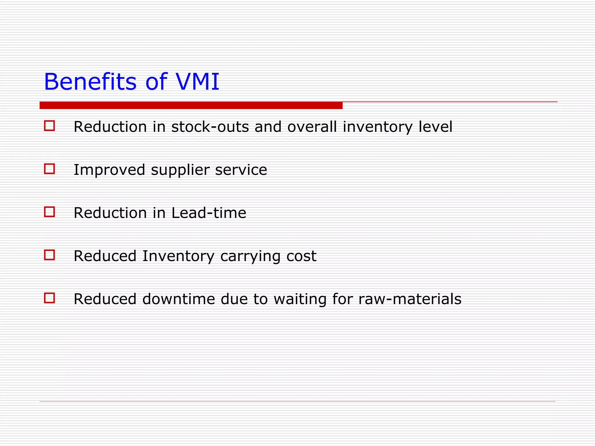 Vendor Managed Inventory | PPT