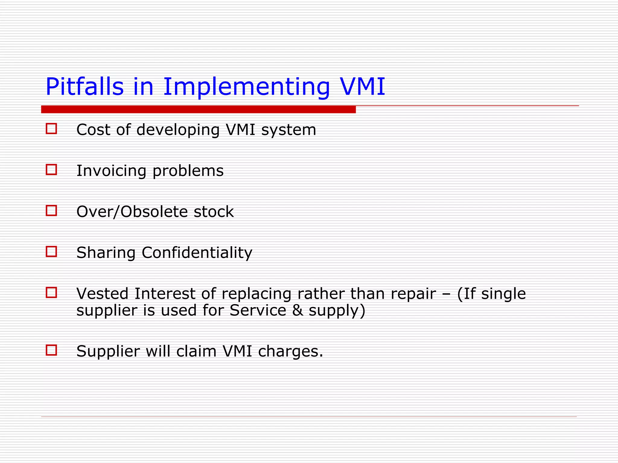 Vendor Managed Inventory | PPT