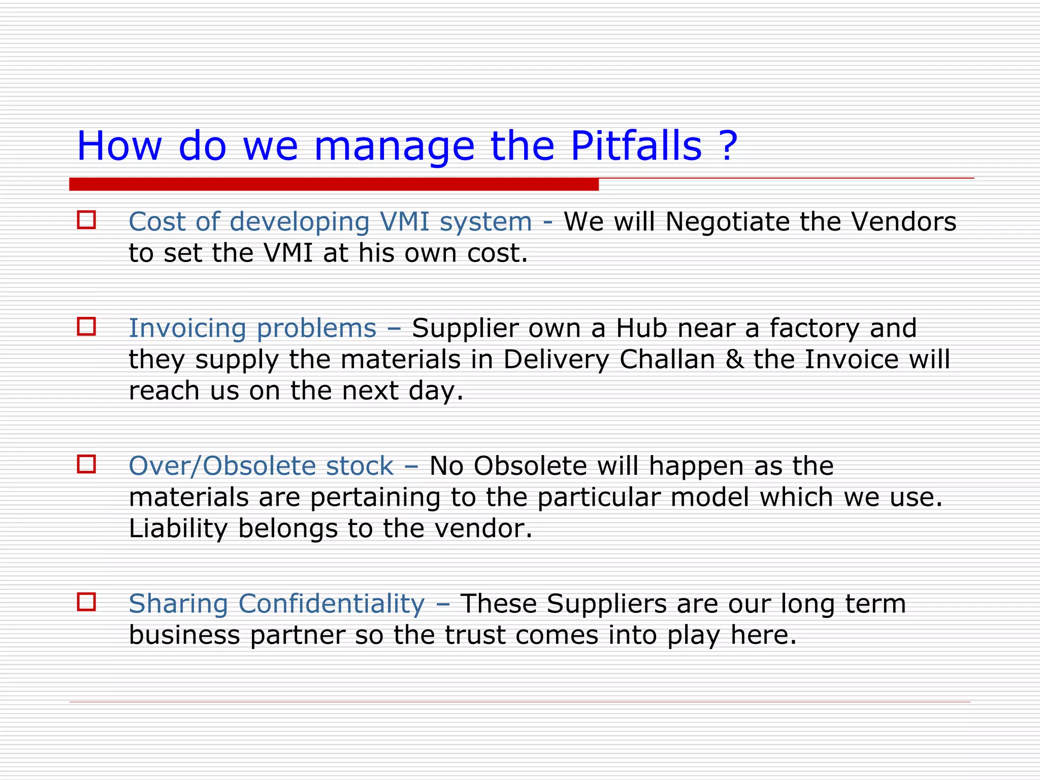 Vendor Managed Inventory | PPT