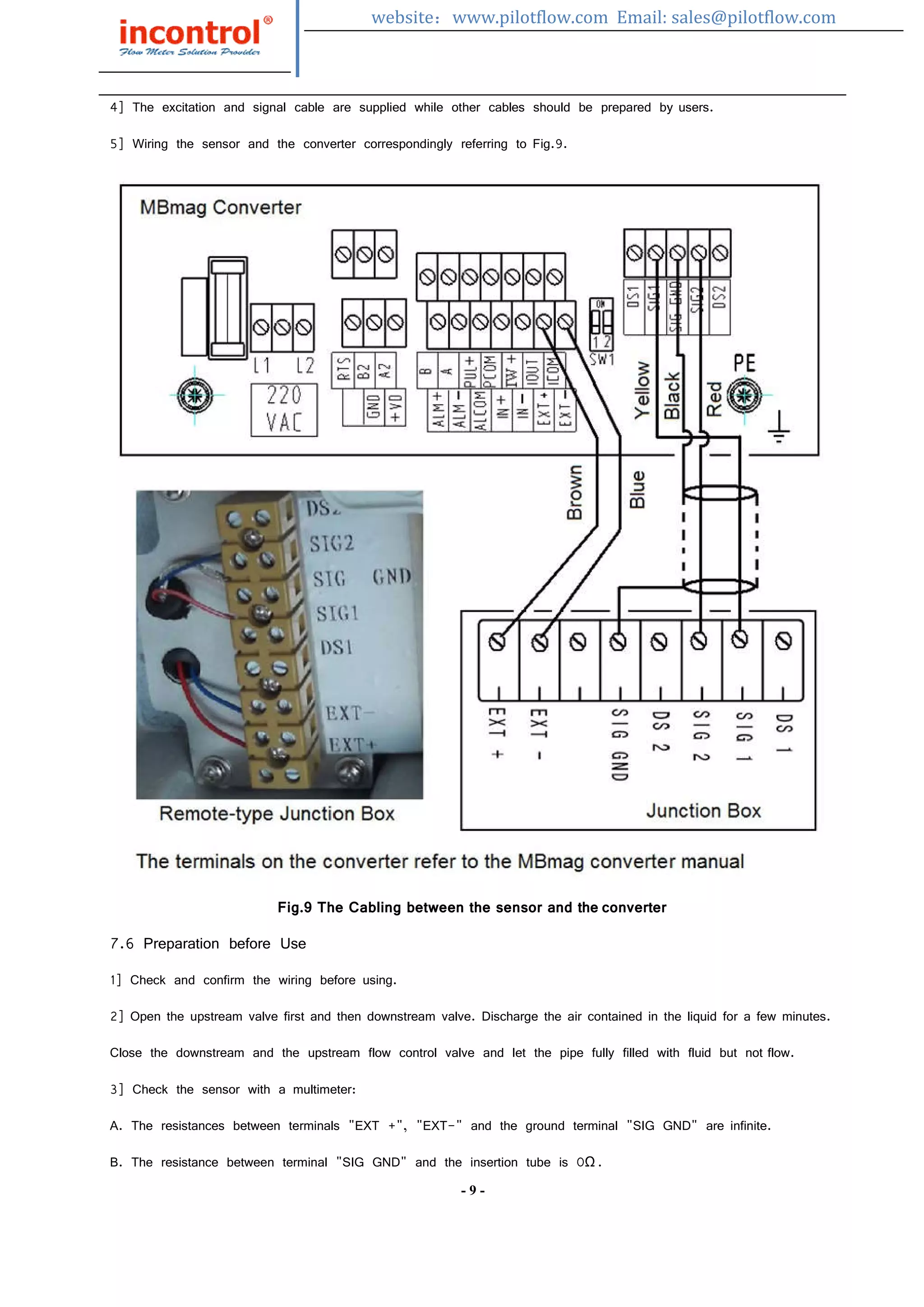 Vmi insertion type electromagnetic flow-meter instruction manual | PDF