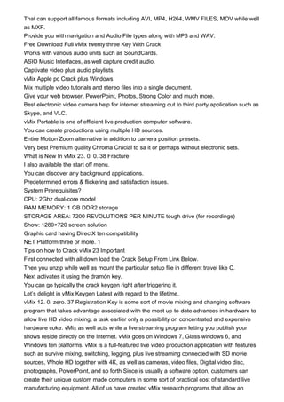 vMix Registration Key | PDF