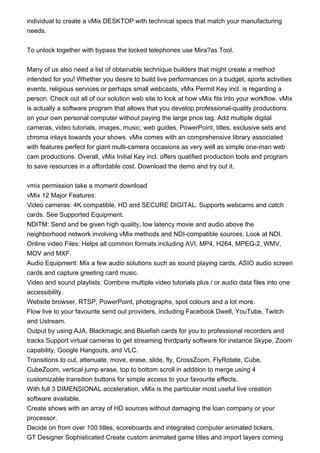 vMix Registration Key | PDF