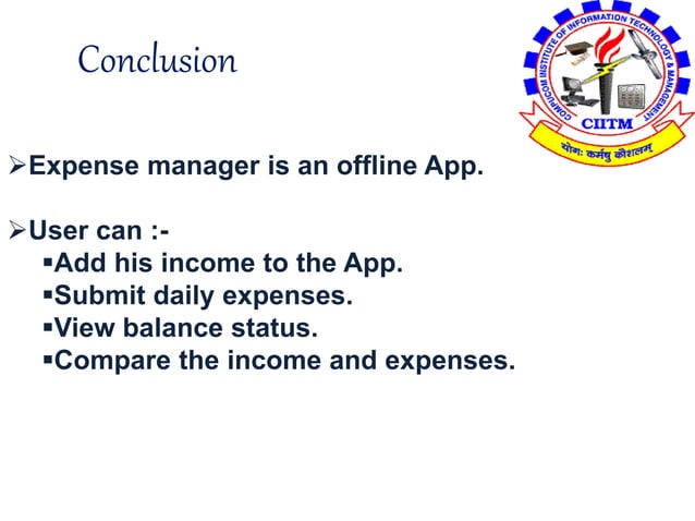 expense maneger | PPT