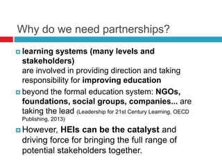 Higher Education Partnerships for EFA | PPTX