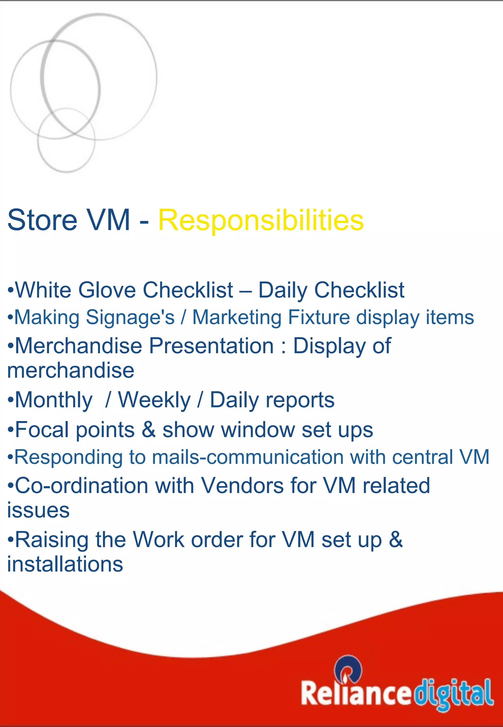 VM MANUAL / GUIDELINES | PDF