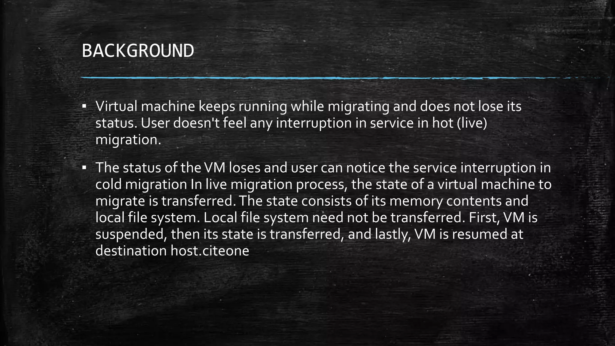Vm Migration Techniques Pptx Cloud Computing Internet
