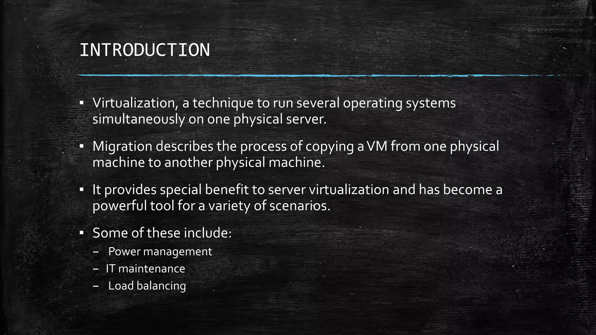 Vm Migration Techniques Ppt