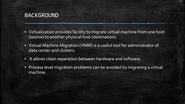 Vm migration techniques | PPTX | Cloud Computing | Internet