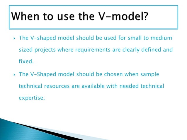 V model Over view (Software Engineering) | PPTX | Computing | Technology & Computing