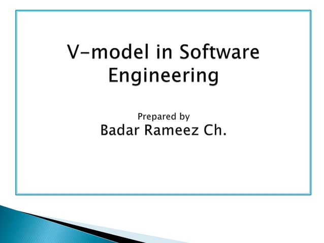 V model Over View (Software Engineering) | PPTX | Computing | Technology & Computing