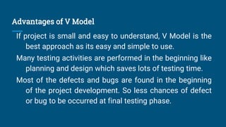 V model in software testing | PPTX