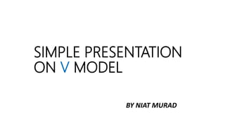 V model presentation | PPTX