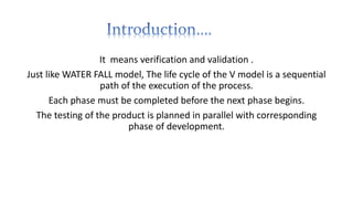 V model presentation | PPTX