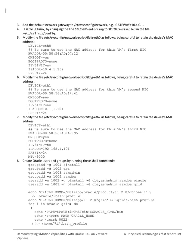Demonstrating Vmotion Capabilities With Oracle Rac On Vmware Vsphere Pdf