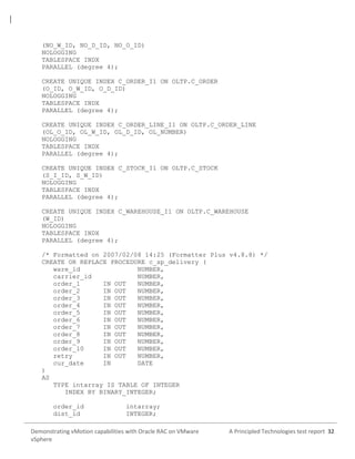 Demonstrating vMotion capabilities with Oracle RAC on VMware vSphere | PDF