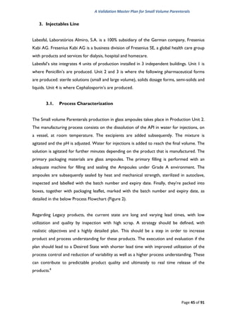 VALIDATION MASTER PLAN | PDF