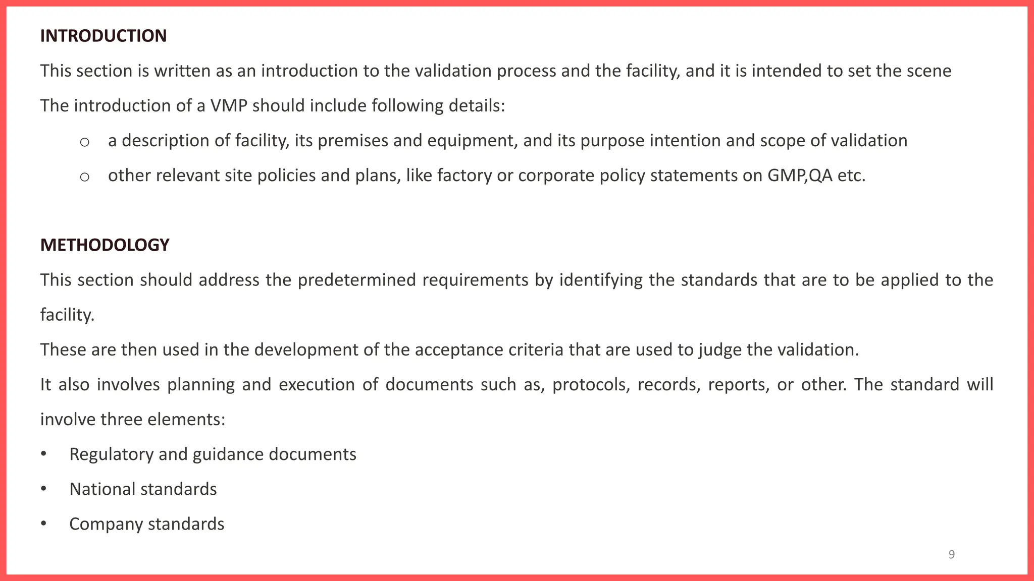 Validation Master Plan Modern Pharmaceutics | PPTX
