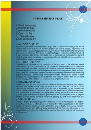 visual merchandising portfolio | PDF | Malls & Shopping Centers ...