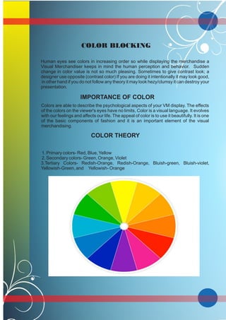 visual merchandising portfolio | PDF | Malls & Shopping Centers ...