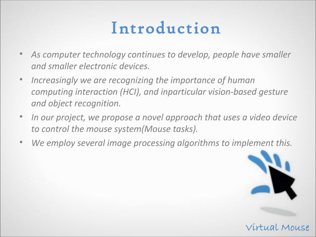Virtual Mouse | PPT