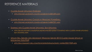 Hands on with Hyper-V Clustering Maintenance Mode & Cluster Aware ...