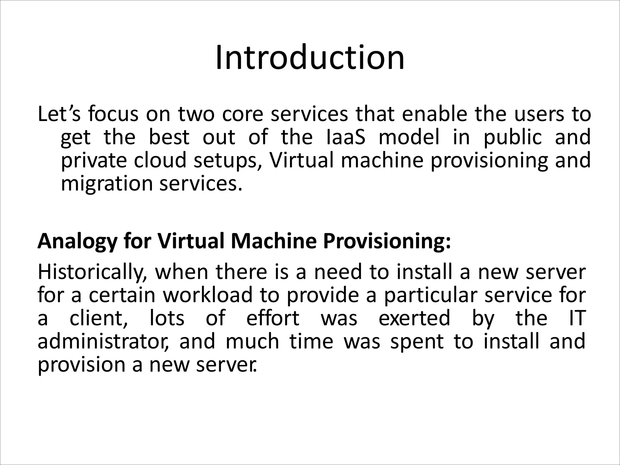 The life cycle of a virtual machine (VM) provisioning process | PDF