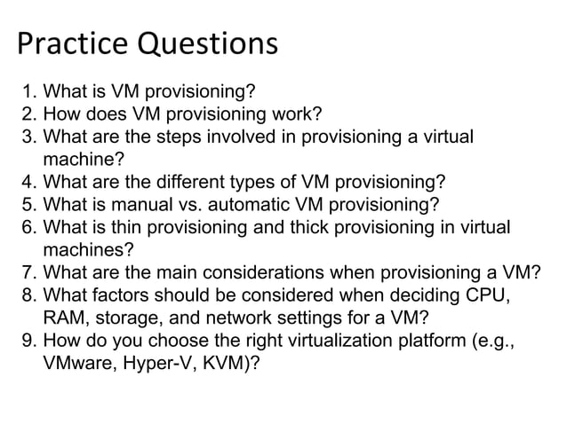 The life cycle of a virtual machine (VM) provisioning process | PDF