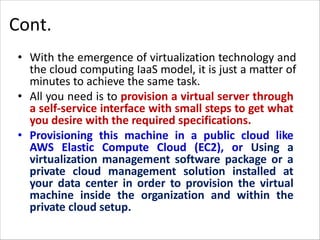 The life cycle of a virtual machine (VM) provisioning process | PDF