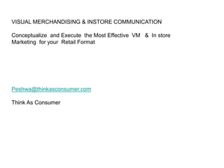 RETAIL IN STORE COMMUNICATION / VISUAL MERCHANDIZING | PDF