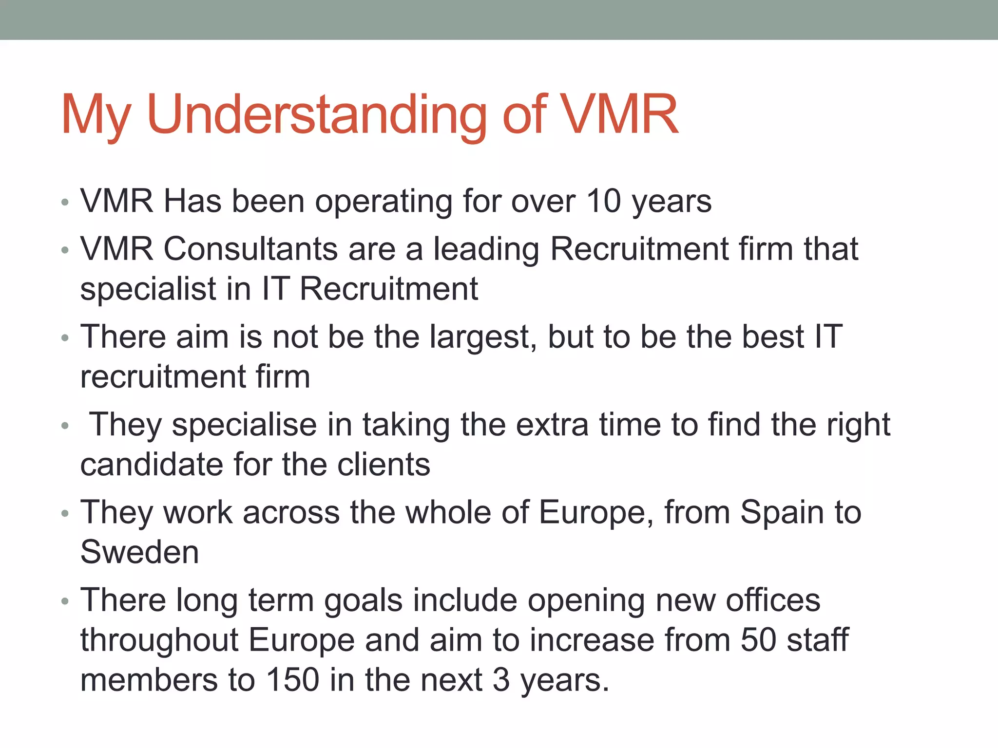Vmr powerpoint | PPT | Free Download
