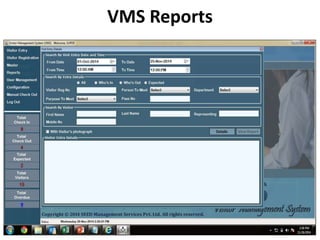 Visitor Management System | PPTX | Computing | Technology & Computing