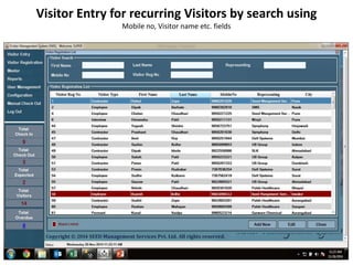 Visitor Management System | PPTX