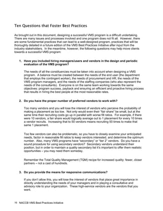 Vms bestpractices | PDF