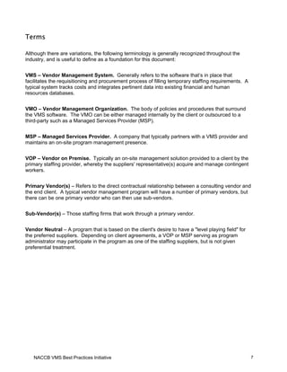 Vms bestpractices | PDF