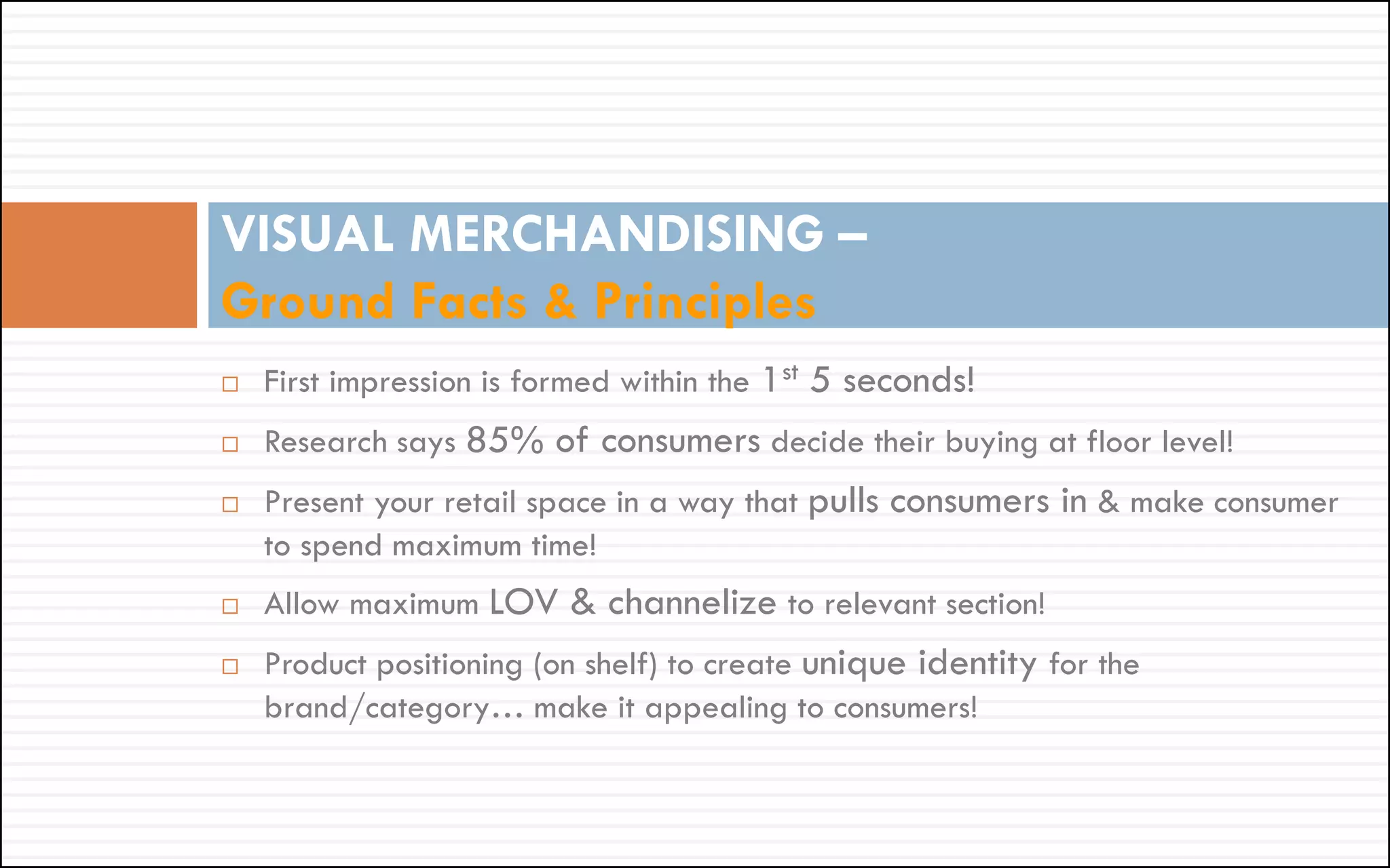 Visual Merchandising PRINCIPLES - applied practices | PDF