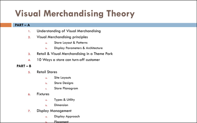 Visual Merchandising PRINCIPLES - applied practices | PDF | Malls ...