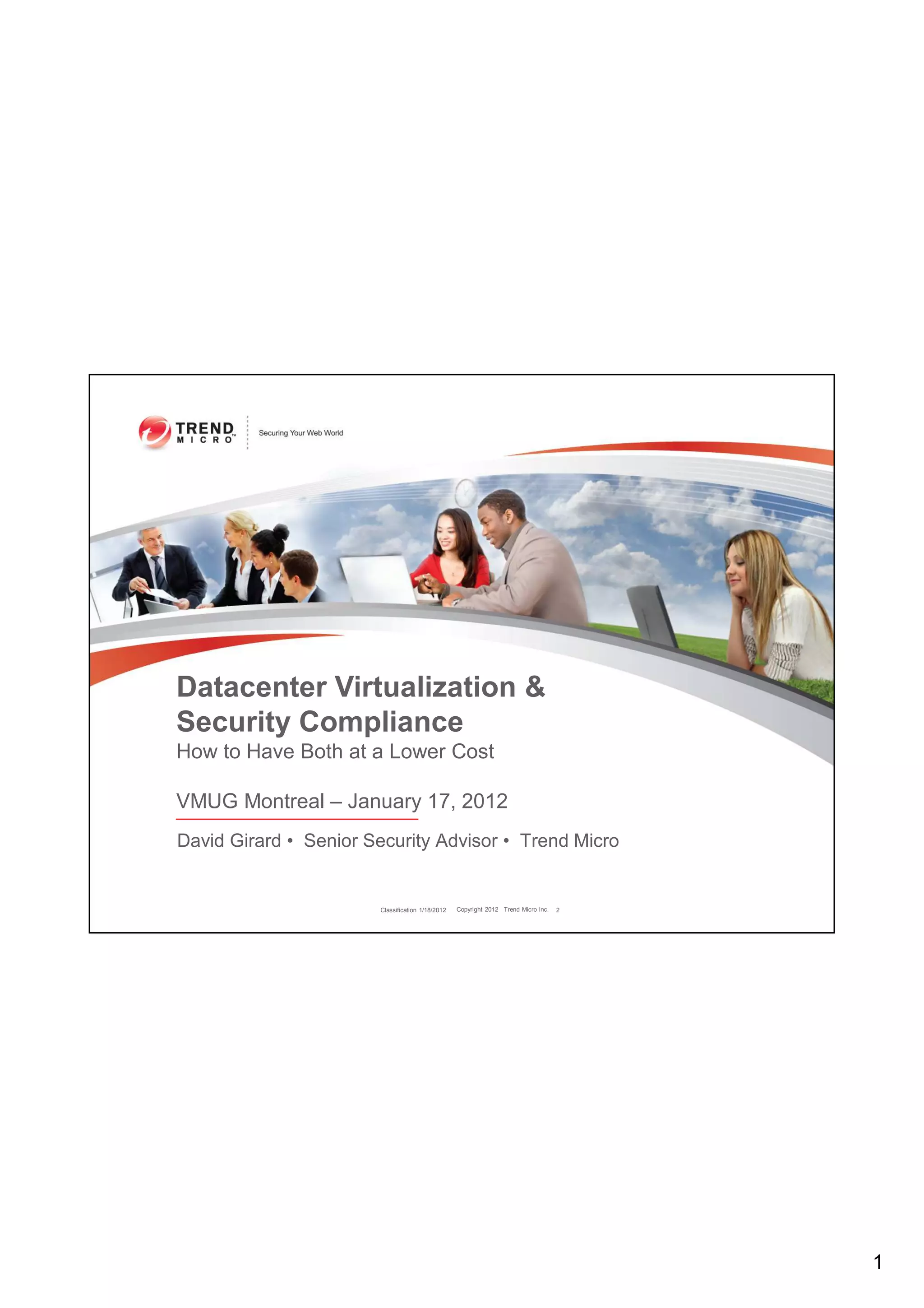 Trend Micro - Virtualization and Security Compliance | PDF
