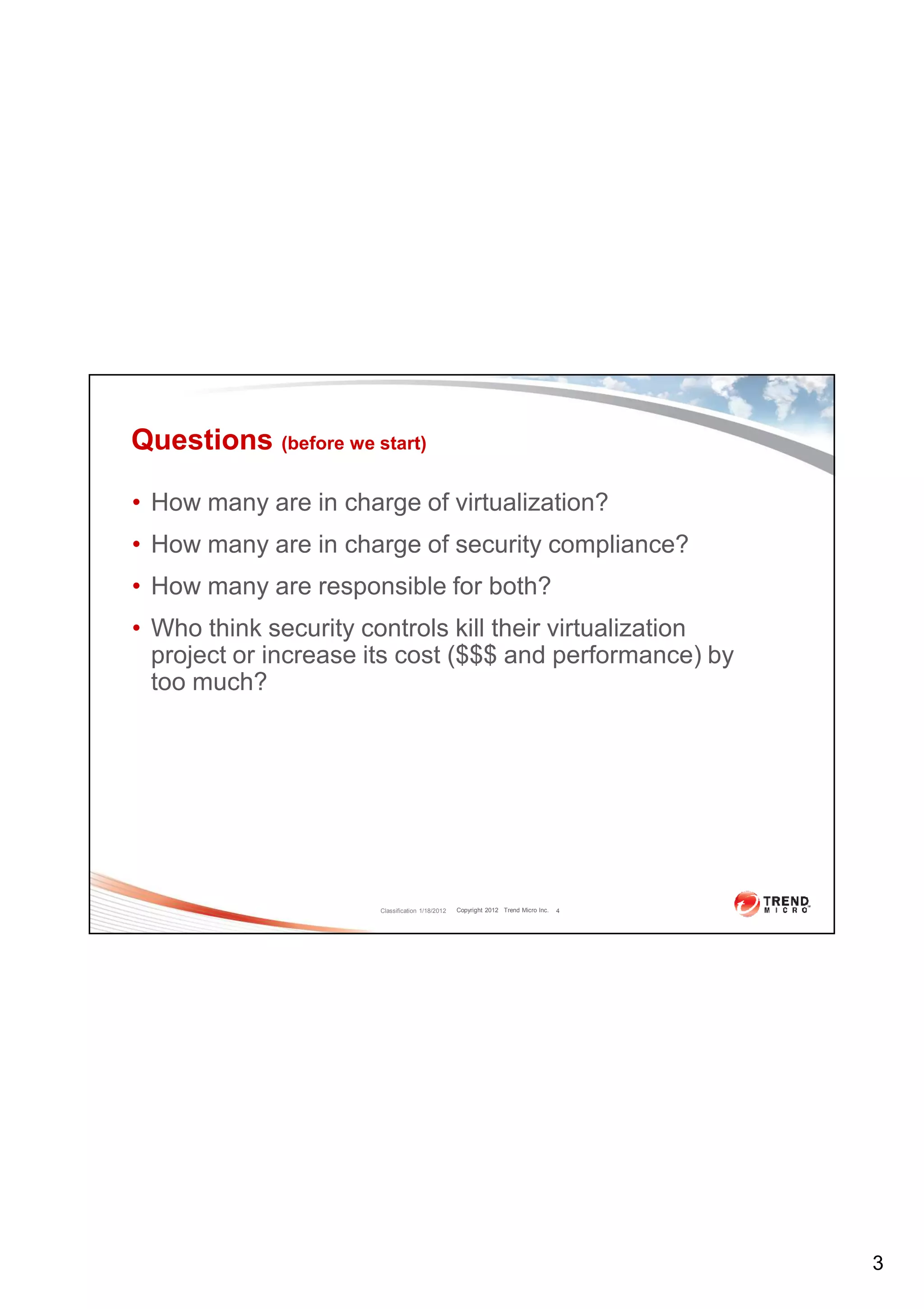 Trend Micro - Virtualization and Security Compliance | PDF