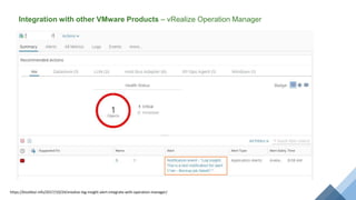 Log Analytics by VMware Log Insight | PPTX