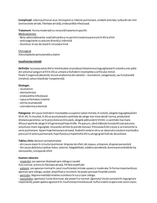 Valvulopatii Mitrale | PDF